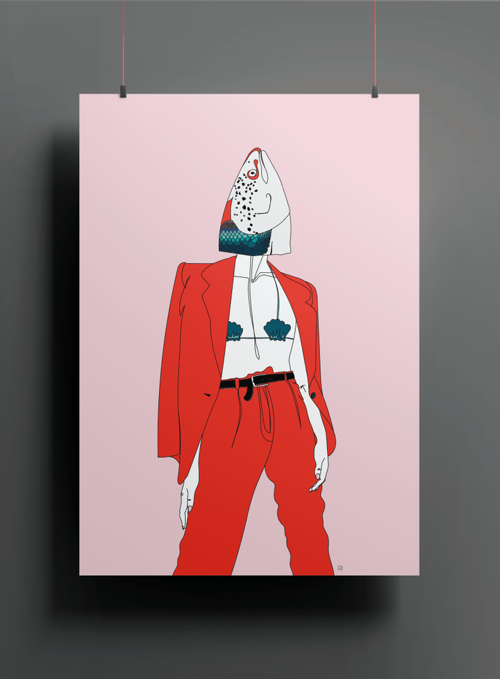 Printed drawings by Emilie Becker – VAGPWR